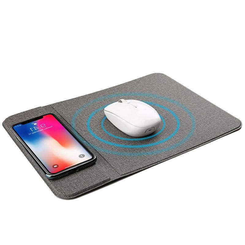Mouse Pad 2020 with 10W Wireless Charger and Phone Holder Foldable