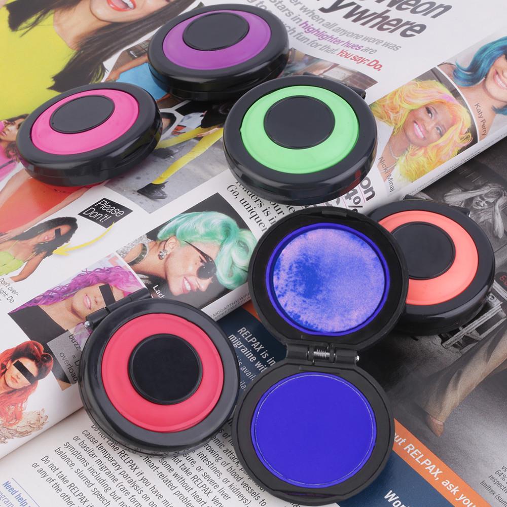 6 Colors Temporary Hair Chalk Set Fast Hair Dye Powder