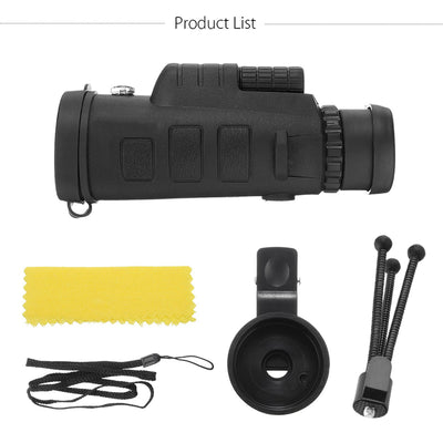 40x60 HD Cell Phone Telescope Waterproof Monocular Scope